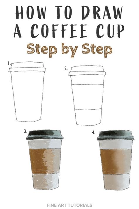 How To Draw A Coffee Cup Coffee Cup Drawing Coffee Drawing Coffee