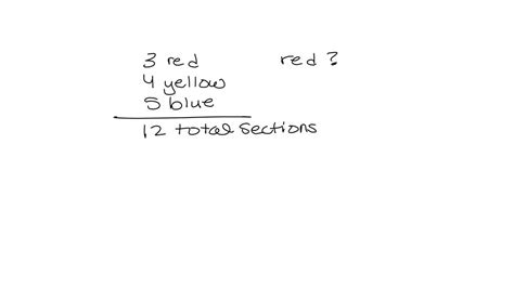 Solved A Spinner With 12 Equally Sized Slices Is Shown Three Are Red