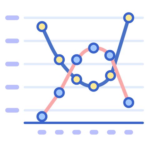 Line Chart Flaticons Lineal Color Icon
