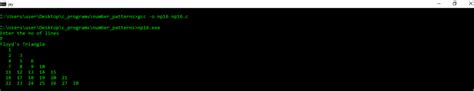 C Program For Floyds Trianglenumber Pattern 16 Codedost