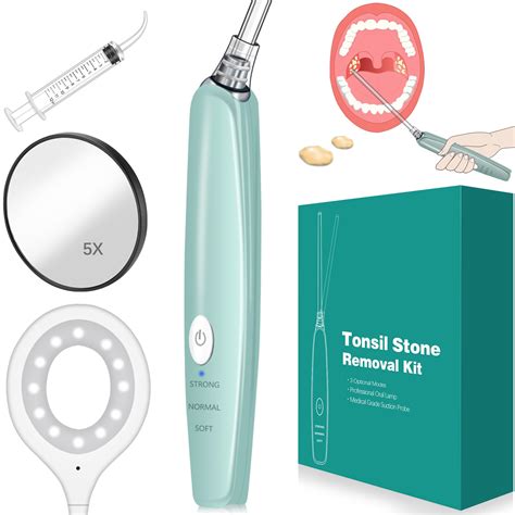Tonsil Stone Remover Vacuum Electronic Tonsil Stone Removal Kit Instant Suction Tool Oral