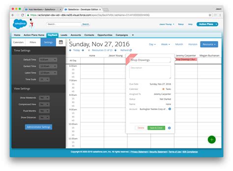 Integrating DayBack With The Salesforce Action Plans App DayBack