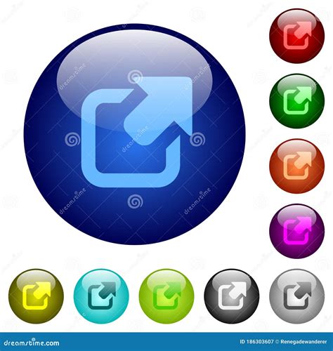 Color Export Glass Buttons Stock Illustration Illustration Of Buttons 186303607