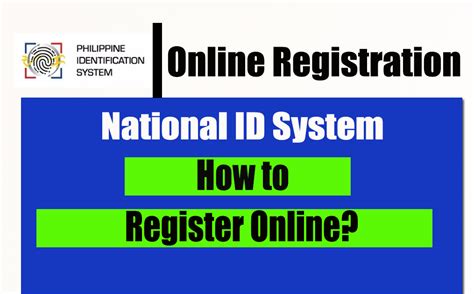Where And How To Register Philsys National Id System April 30 2021