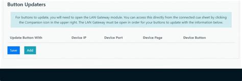 Button Updaters Cue Manager Documentation
