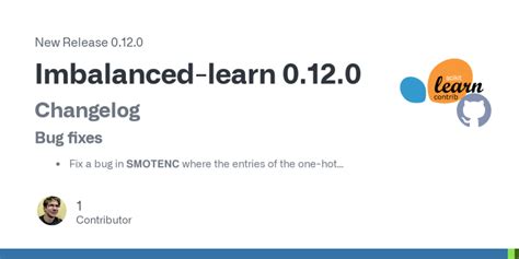 Release Imbalanced Learn 0120 · Scikit Learn Contribimbalanced Learn
