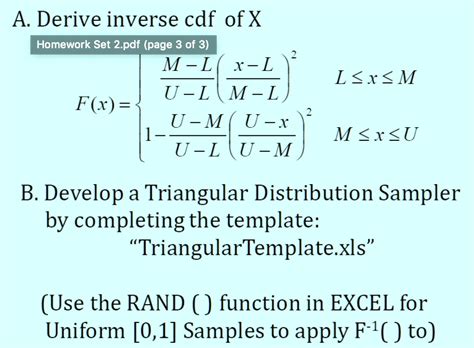solved a derive inverse cdf of x homework set 2 pdf page 3 of 3 m