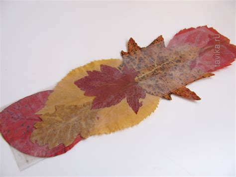 Осенняя закладка для книг