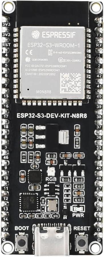 Waveshareesp32 S3 Microcontroller 2 4ghz Wi Fi Development Board Onboard Esp32 S3 Wroom 1 N8r8