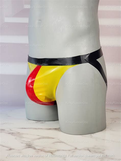 Latex Jockstrap Fetish Rubber Big Bulge Rubber Gear Gay Etsy