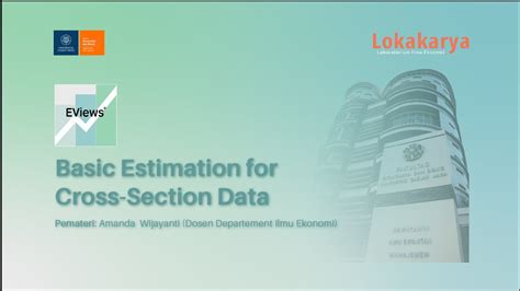 Training Eviews 3 Basic Estimation For Time Series Data Youtube