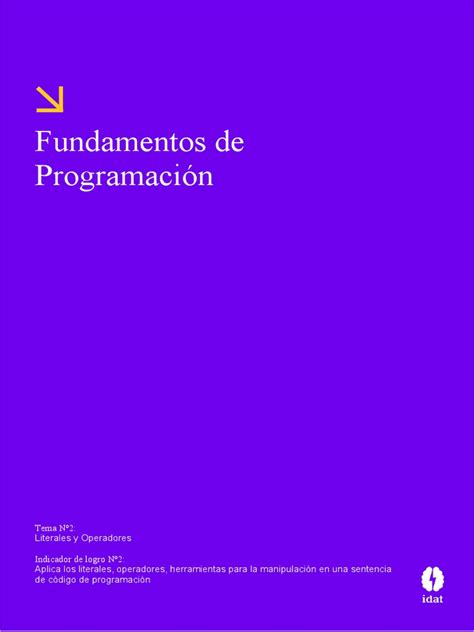 Tema 2 Fundamentos De Programacion Pdf División Matemáticas