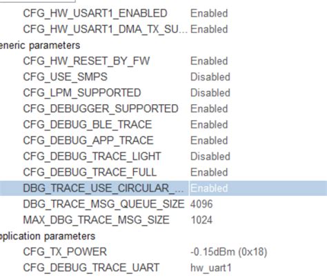 solved ¿enabling uart1 debug traces in stm32wb55 ble mod