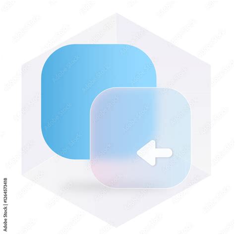 Arrow Cursor Box D Glassmorphism UI Icon Sign And Symbol Design Illustrator Png Svg Stock