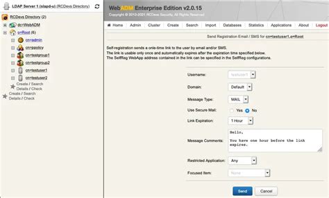User Self Registration RCDEVS Online Documentation HowTos