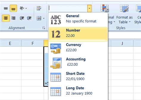 Free Excel Tutorial Formulas And Functions Formatting Numbers Basics Tutorial General