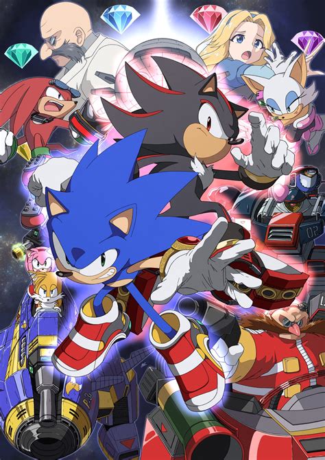 Sonic The Hedgehog Amy Rose Shadow The Hedgehog Rouge The Bat Tails