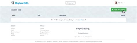 Quick Start With Free Managed Postgresql Database On Elephantsql
