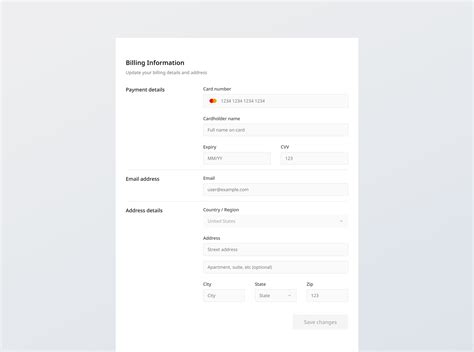 Challenge Billing Information Section Greatfrontend Projects Real