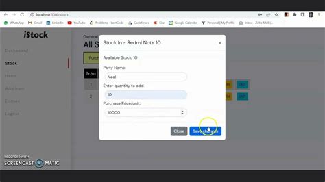 Istock Stock And Inventory Management Site Mern Nodejs