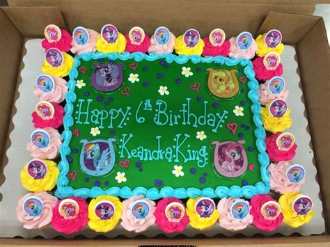 Mlp Cupcake Combo Cake Cake Decorating Birthday Cake