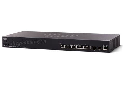 SX350X 08 K9 EU Cisco 8 Port 10GBase T Stackable Managed Switch