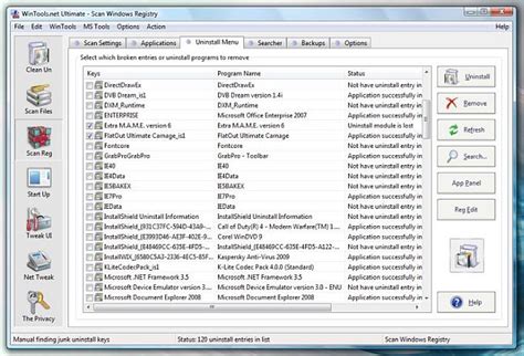 GD WinTools Net Tweak Guide Vista Registry Cleaning