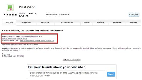 Install Via Softaculous • Prestashop 16 Tutorial Fastcomet