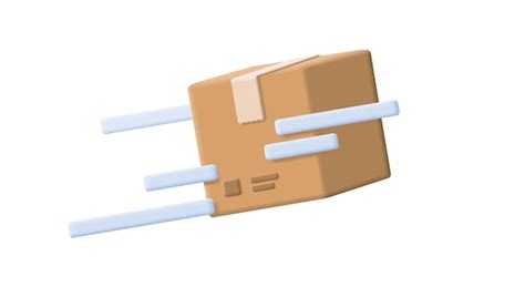 빨간 종이 비행기와 편지 봉투 우체국 프로모션 배너가 있는 3d 벡터 마분지 상자 아이콘 프리미엄 벡터