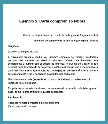 Modelo De Carta De Compromiso De Pago Mide Images