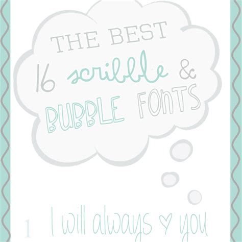 The Best Free 16 Scribble And Bubble Fonts We Lived Happily Ever After