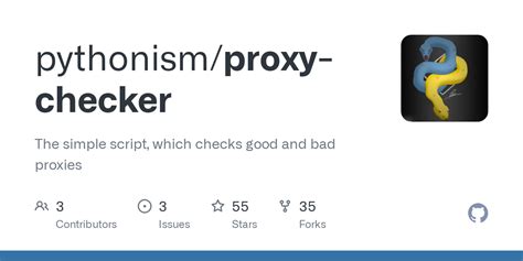 Github Pythonismproxy Checker The Simple Script Which Checks Good And Bad Proxies