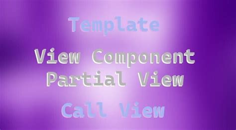 Equivalent To View Component And Partial View In Codebehind Framework By Mohammad Rabie Medium