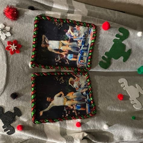 Sexy Ugly Christmas Sweater Pastie Reindeer Boob Rudolf Women Or Men Burlesque Reindeer