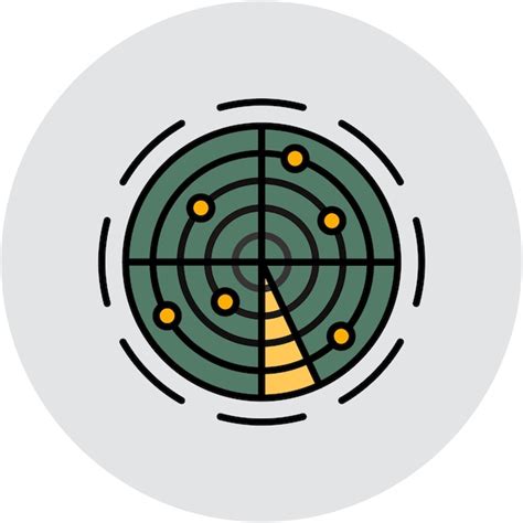 Premium Vector Radar Vector Illustration Style