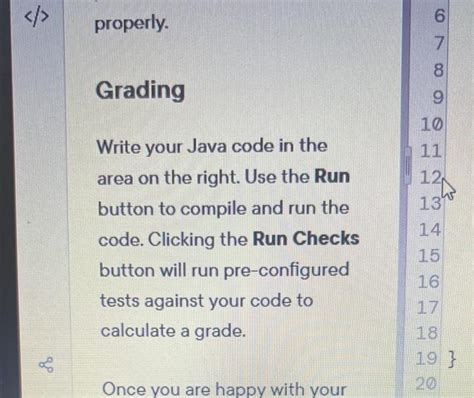 Solved Write Your Java Code In The Area On The Right Use