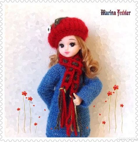 Вяжем шапочки для кукол на Схемы вязания кукол Образцы кукольных платьев