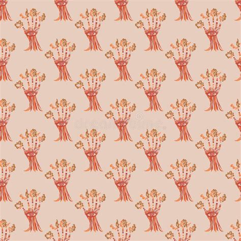 Vector Seamless Minimalistic Style Pattern Abstract Colorful