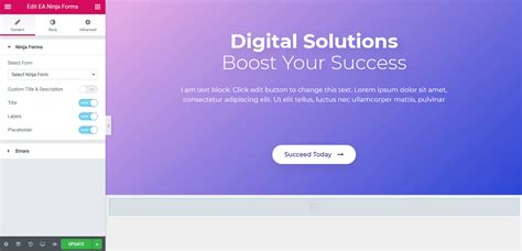EA Ninja Forms Essential Addons For Elementor