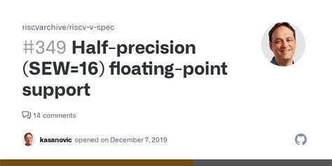 Half Precision Sew16 Floating Point Support · Issue 349