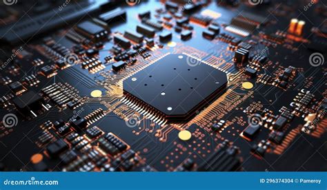 Computer Cell Inside A Human Cell On White Royalty Free Illustration