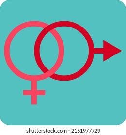 Valentine Gender Symbols Illustration Vector On Stock Vector Royalty Free