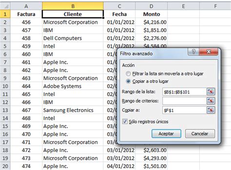 Crear Una Lista De Valores únicos En Excel Excel Total