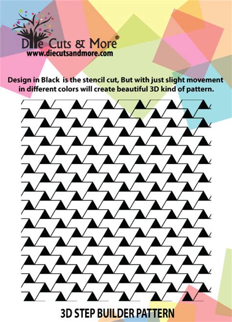 3d Step Pattern Builder Stencil Die Cuts And More