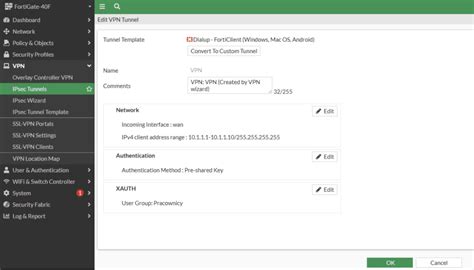 Konfiguracja Ipsec Vpn Remote Access Ikev1 I Ikev2 Na Fortigate Vida