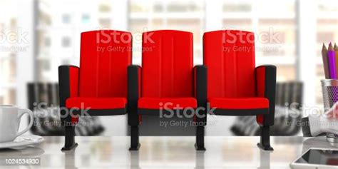 흐림 사무실 배경 정면에 영화관의 자 3 차원 일러스트 레이 션 0명에 대한 스톡 사진 및 기타 이미지 0명 3차원 형태 가구 Istock