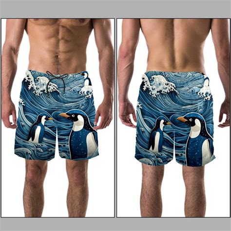 Quick Dry Surfing Beach Shorts With Mesh Lining Summer Surf Boardshorts