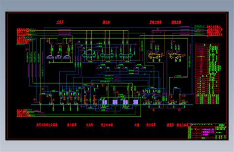 甲醇合成工段带控制点工艺流程图 AutoCAD 2004 模型图纸下载 懒石网