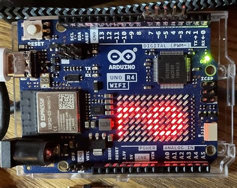 Experimenting With The Wifi Charlieplex Matrix Code Uno R4 Wifi