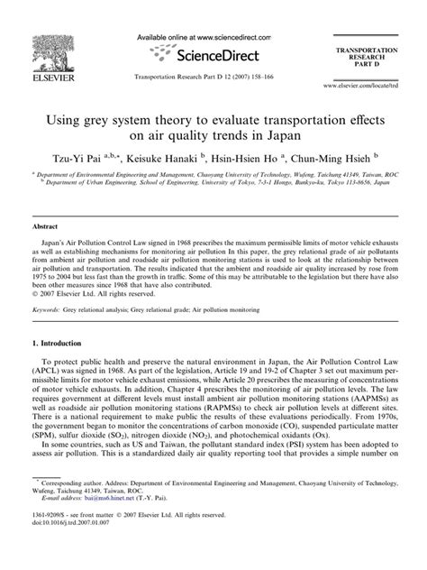 07 Grey System Theory Resolves Incomplete Data Problems Pdf Air